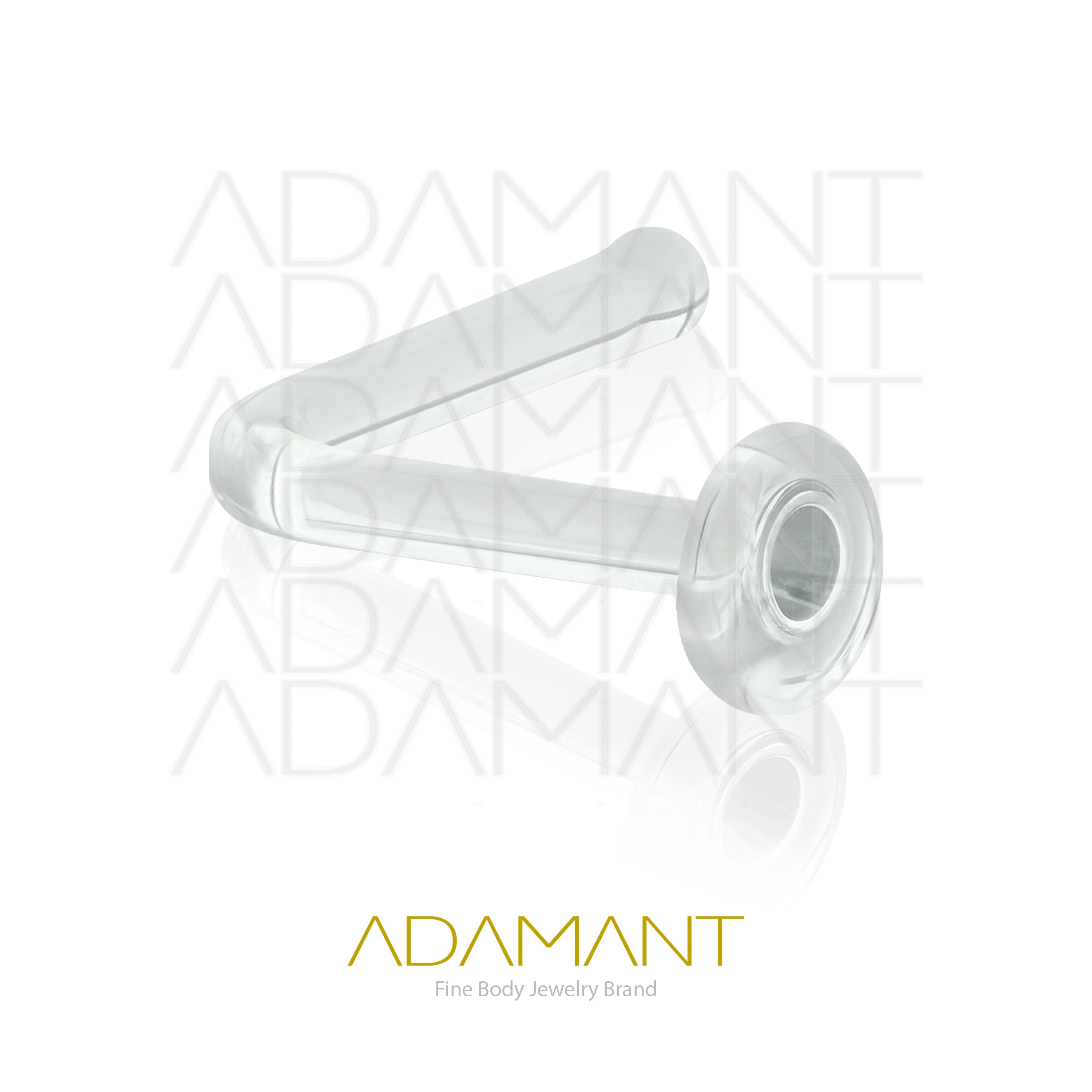20g, 18g, 16g Vidrio Borosilica, Nostril forma de L – Adamant Body Jewelry